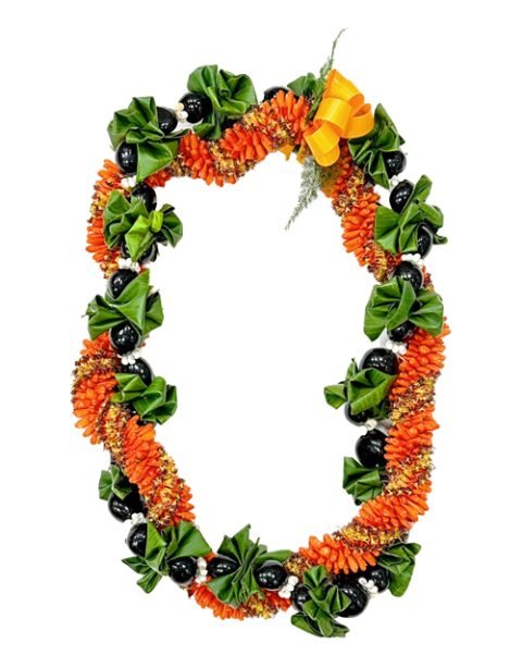 Cigar & Deluxe Kukui Twist Lei | Hawaii Flower Lei