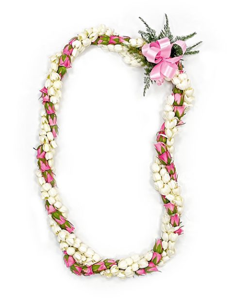 Send a Pikake Rosebud Twist Lei | Hawaii Flower Lei